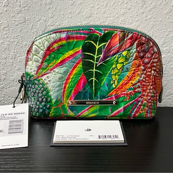 Brahmin | Bags | Brahmin Tina Cosmetic Clutch Utopia Melbourne Leather ...